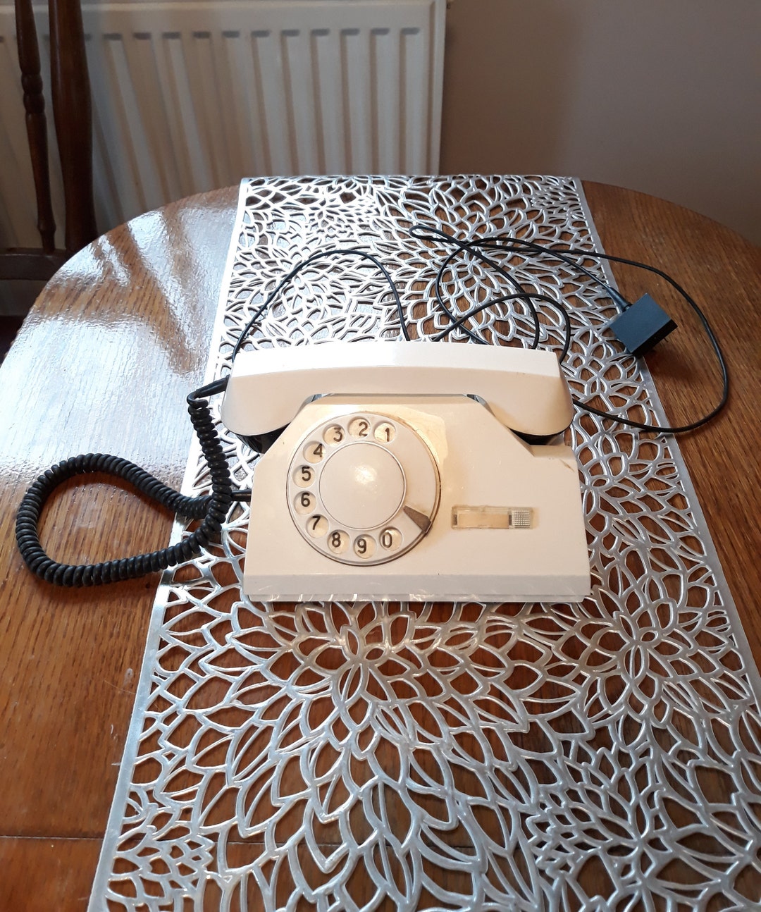Vintage White Rotary Dial Phone, Soviet Desk Telephone, 1970s - Etsy