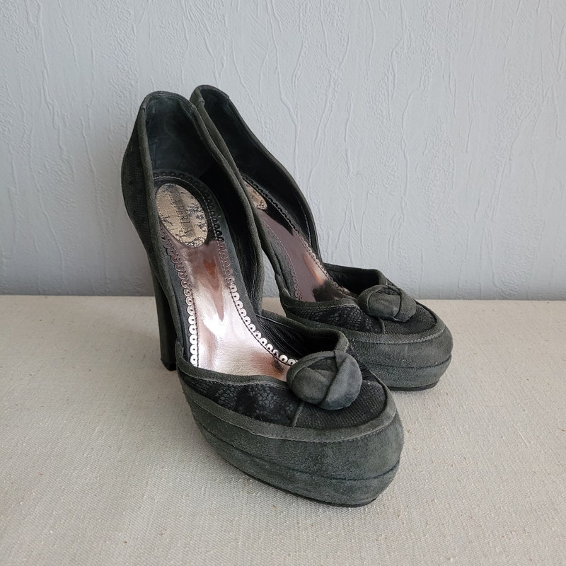 Chunky Heel Platform - Etsy