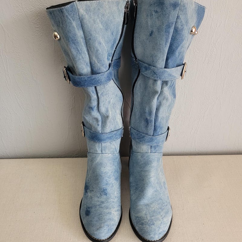 Jean Boots - Etsy