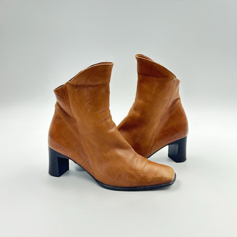 Italian Leather Booties - Etsy