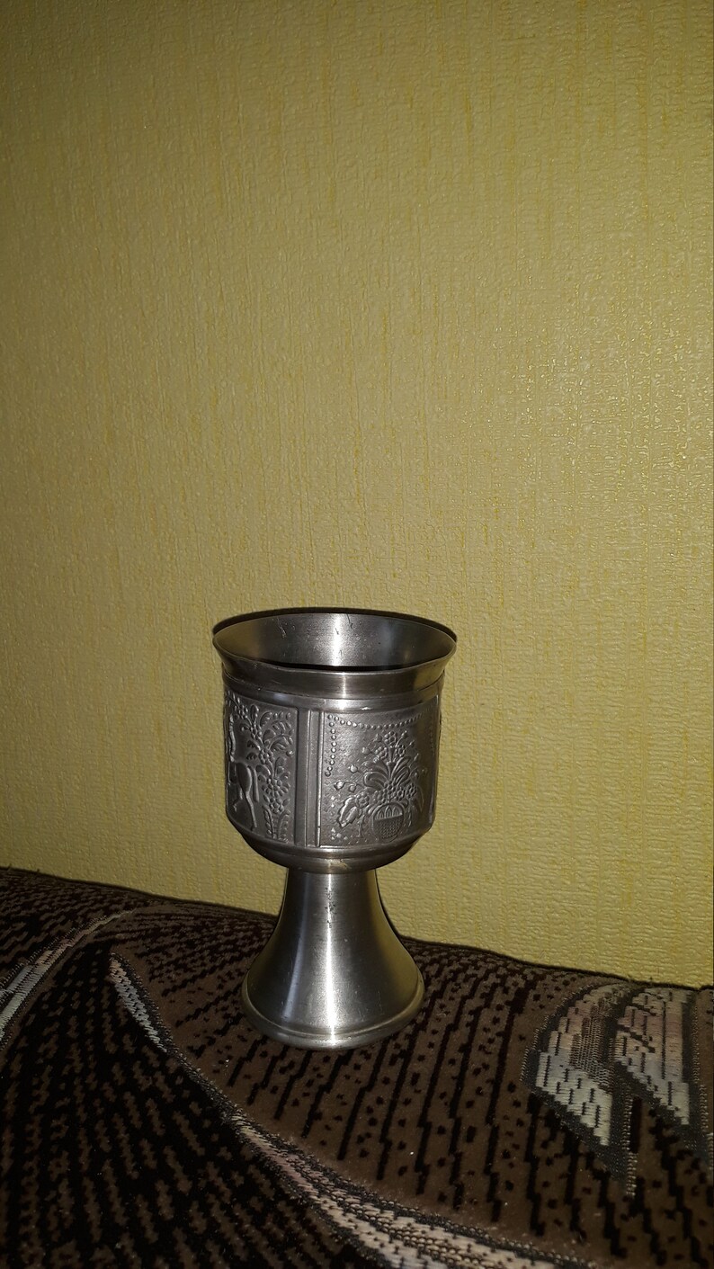 Vintage Swedish Pewter Cup / Mug Trophy Beaker Collection TENN Tumbler ...