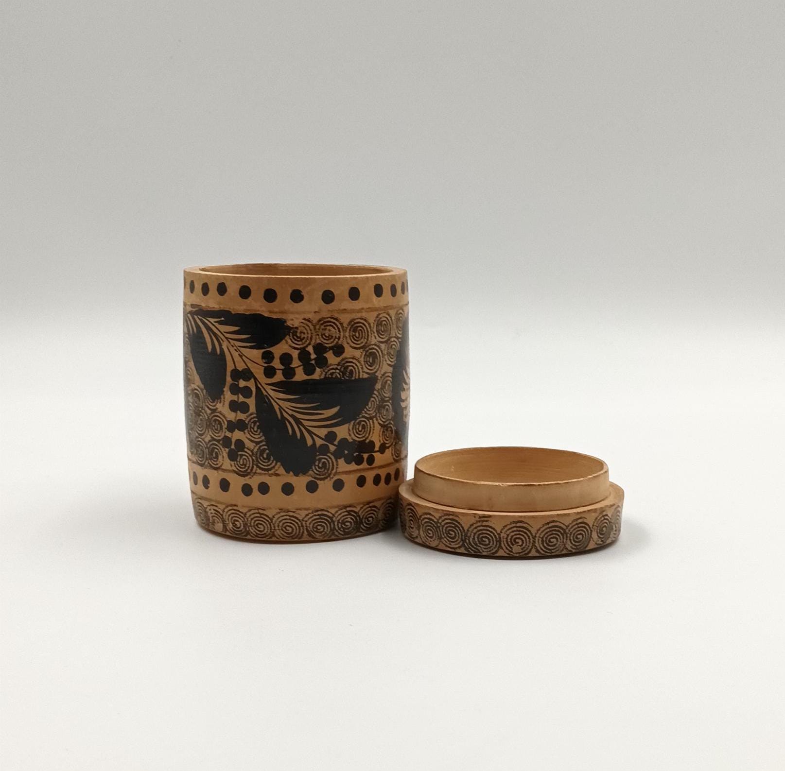 Vintage Wooden Coin Bank: 1970s Floral Lidded Money Box - Etsy