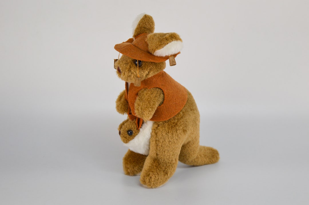 Kangaroo With Joey Plush Toy in Brown Australian Souvenir Soft Toy Stuffed Animals Doll - Etsy