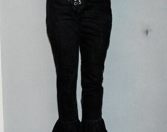 Ruffle Bottom Jeans - Etsy