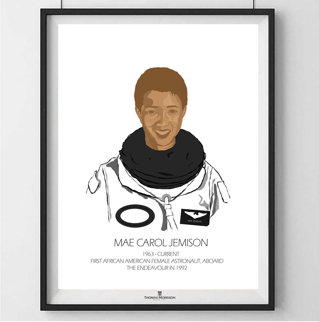 Mae Carol Jemison Illustration Drawing, Download and Print Yours Now ...