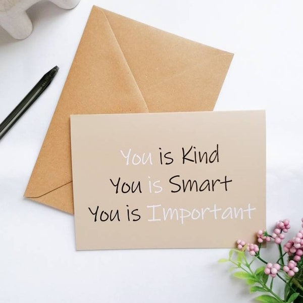 You is Kind You is Smart - Etsy