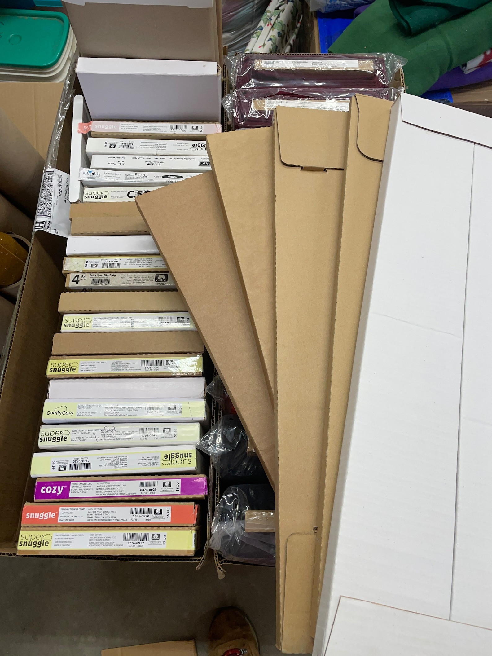 10 Cardboard Cores Bolts Fabric Storage Organization Crafting - Etsy