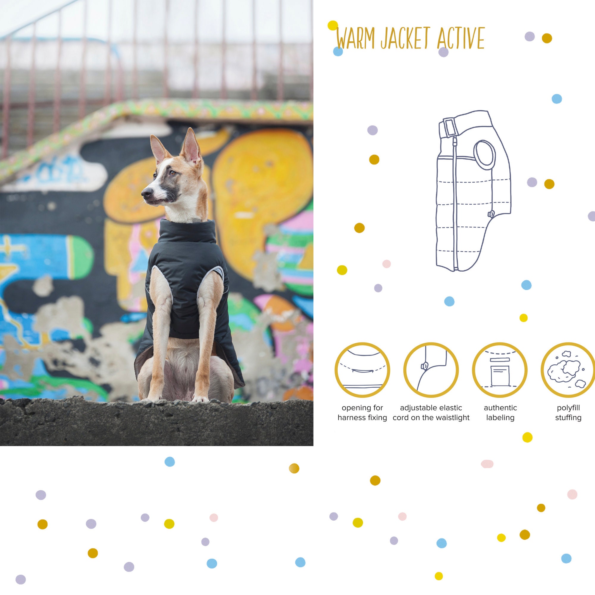 Warm Jacket for Dog Animalistic Warm Jacket Jacket for Dog - Etsy