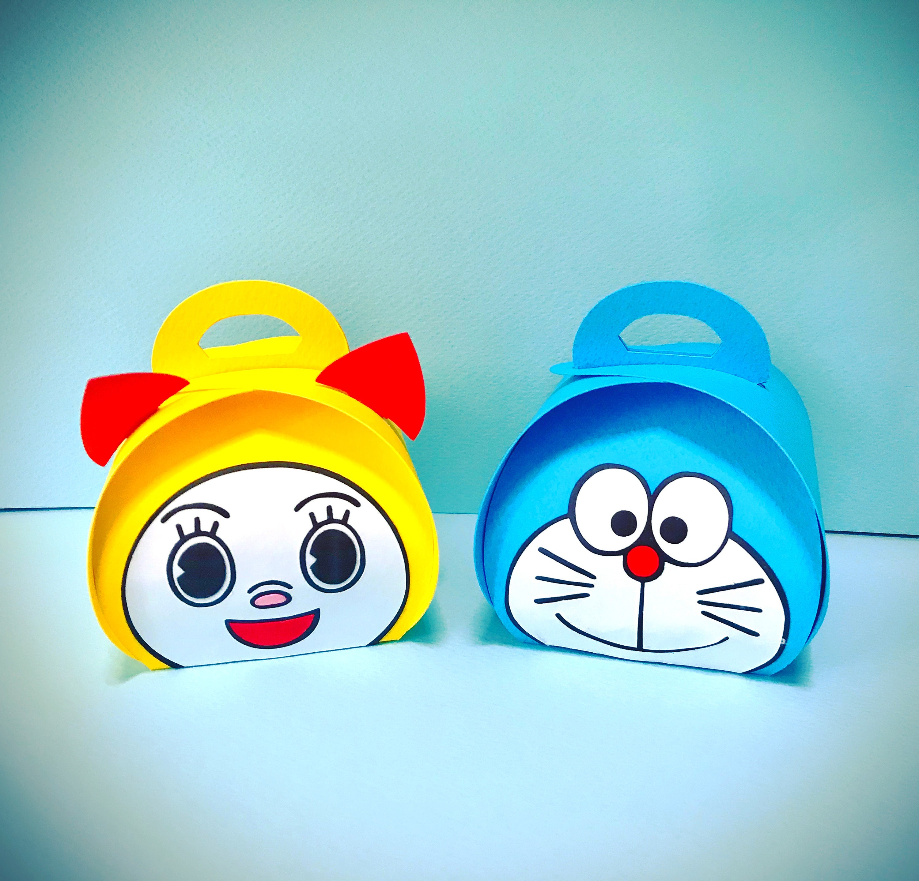 Doraemon & Doraemi Party Decor/ Favor Boxes SMALL Size... Customization ...