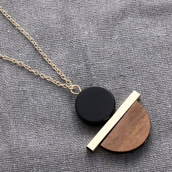 Geometric Necklace - Etsy