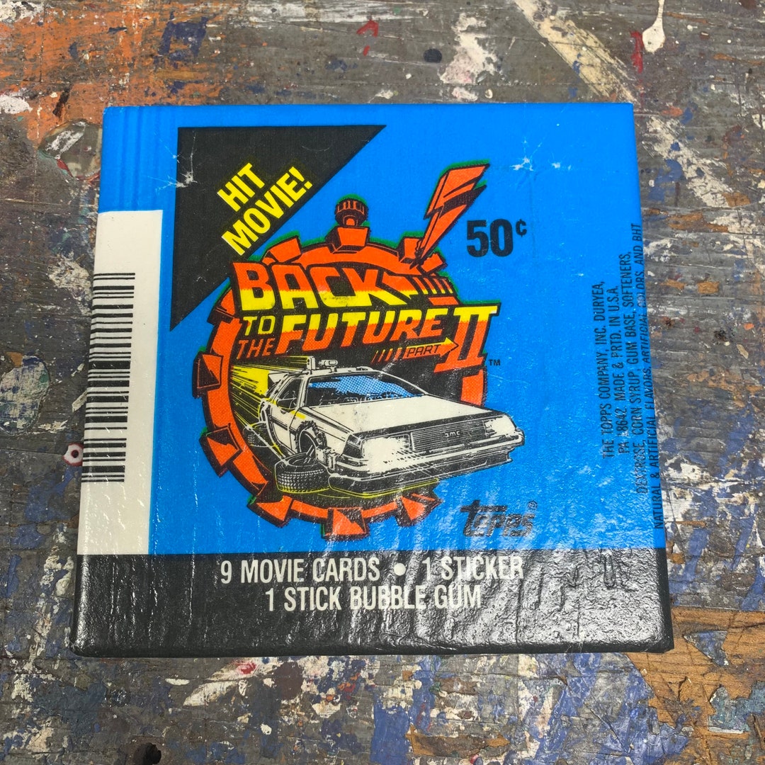 Vintage Drink Coasters 1989 Topps Back to the Future Wax Box Cards ...