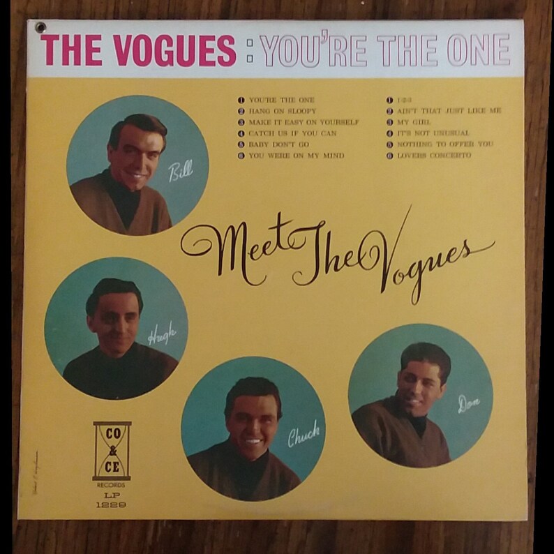 The Vogues Meet the Vogues TM-1436 Vinyl Record LP 1965 - Etsy
