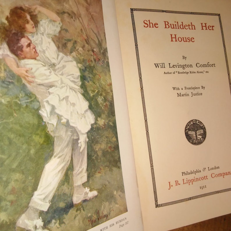 1911 Will Levington Comfort She Buildeth Her House Antique | Etsy