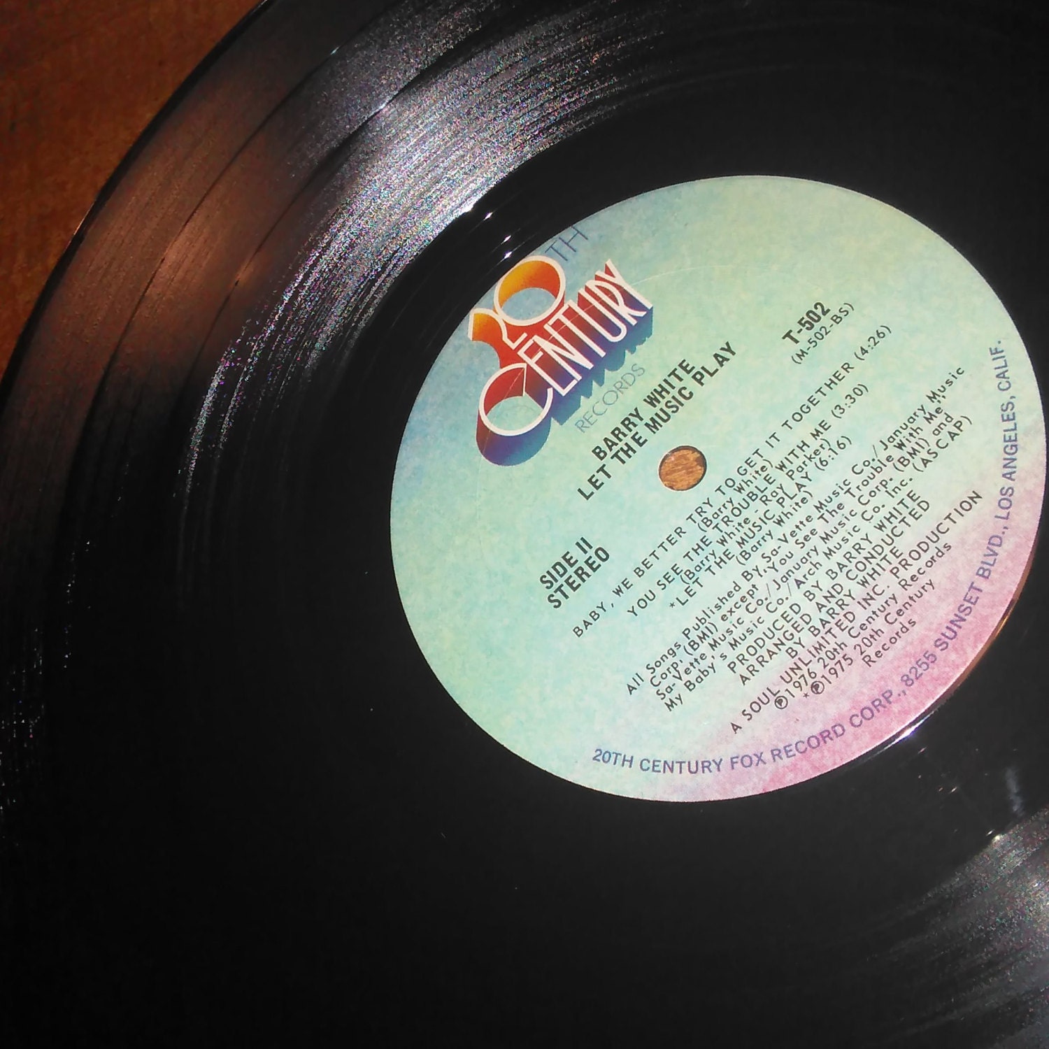 Barry White Let the Music Play T-502 Vinyl Record LP 1976 | Etsy