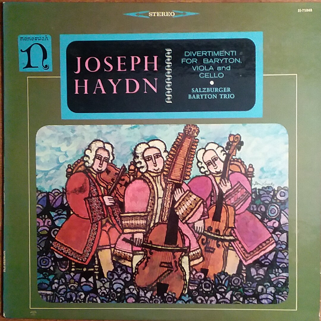Salzburger Baryton Trio - Joseph Haydn Divertimenti for Baryton, Viola and Cello H-71049 Vinyl ...
