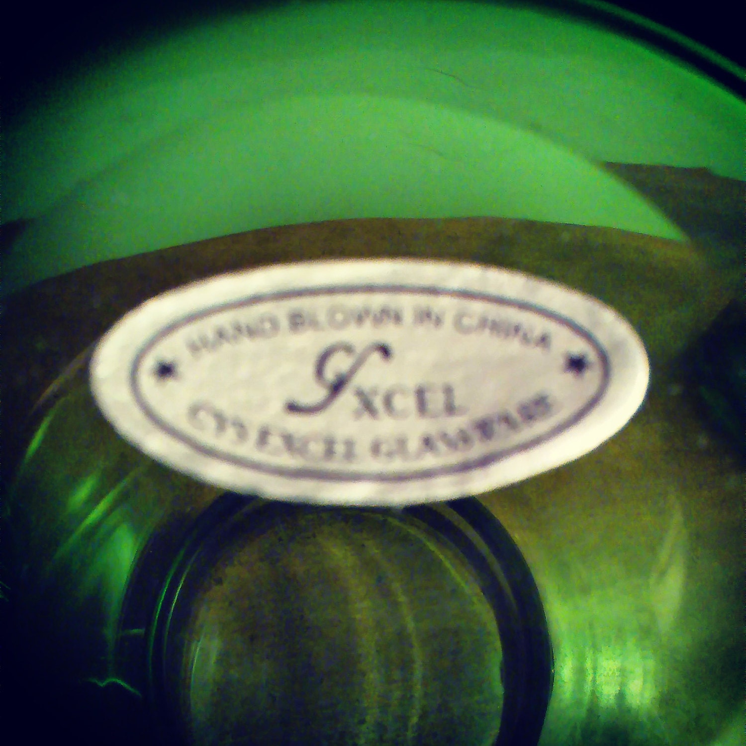 Vintage Hand Blown CYS Excel China Green Glass Pitcher Set of Two - Etsy