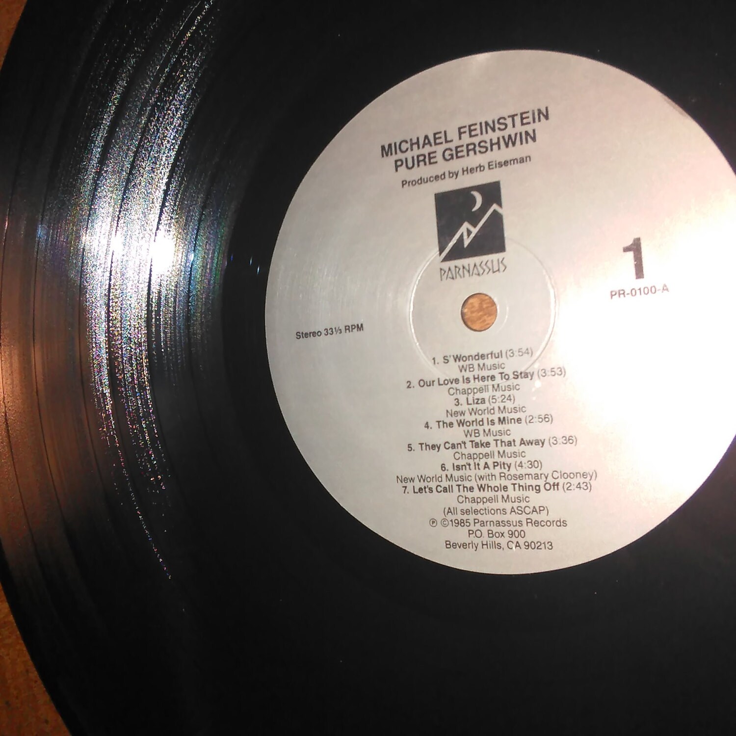 Michael Feinstein - Pure Gershwin PR-0100 Vinyl Record LP 1985 - Etsy