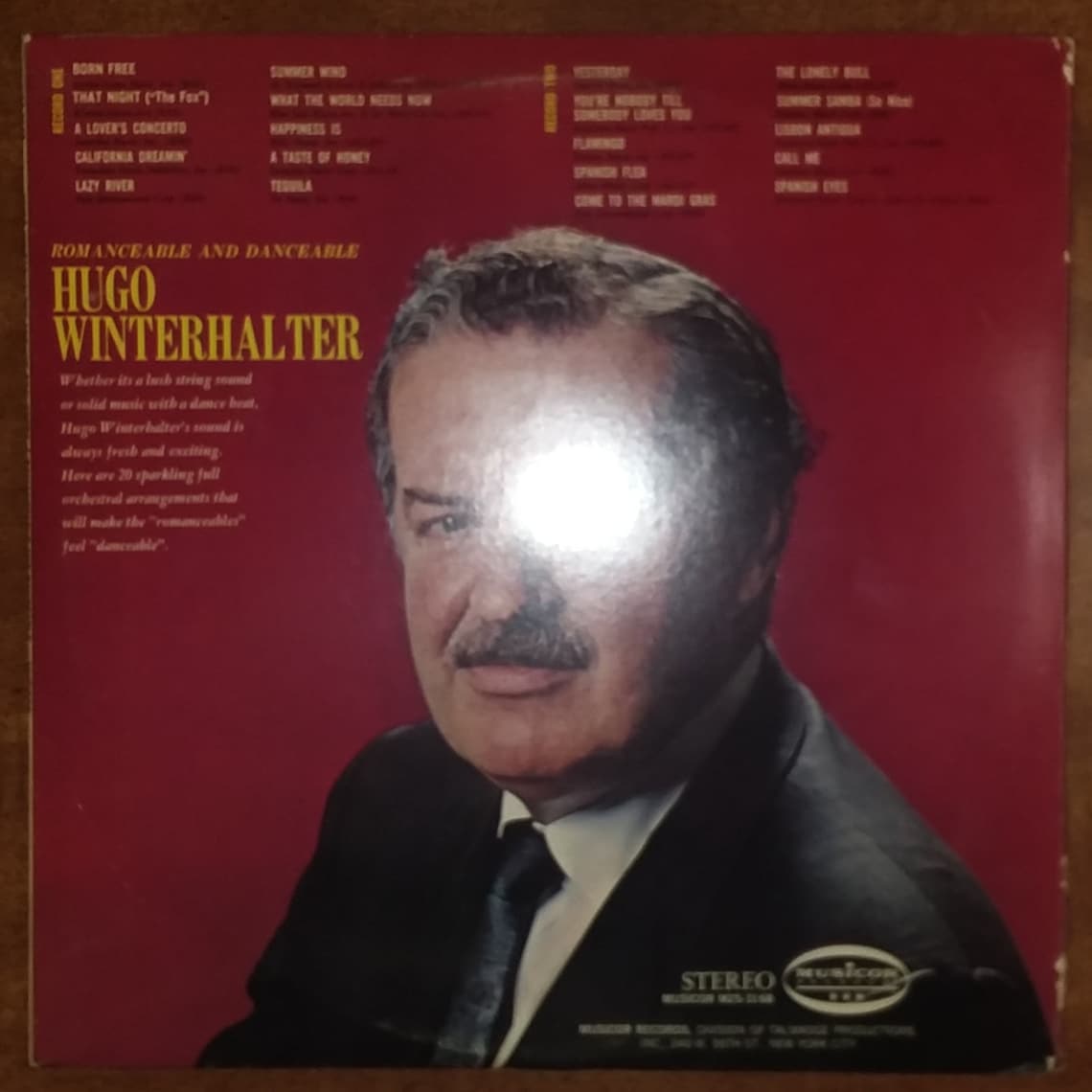 Hugo Winterhalter and His Orchestra - Romanceable and Danceable MS-3168 ...