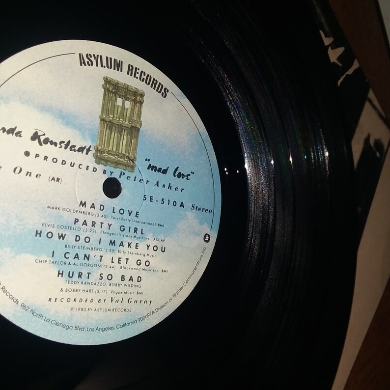 Linda Ronstadt - Mad Love SE-510 Vinyl Record LP 1980 - Etsy