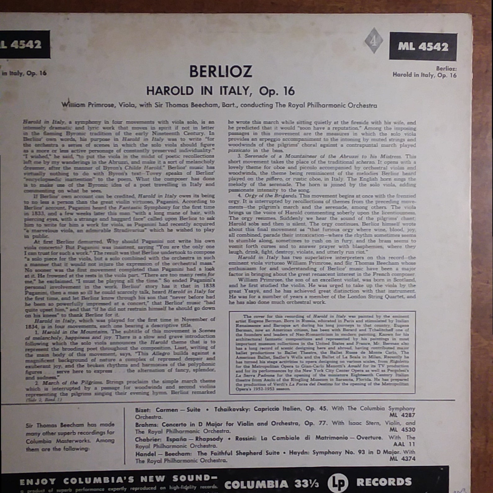 William Primrose, Beecham, Royal Philharmonic Orchestra - Berlioz ...