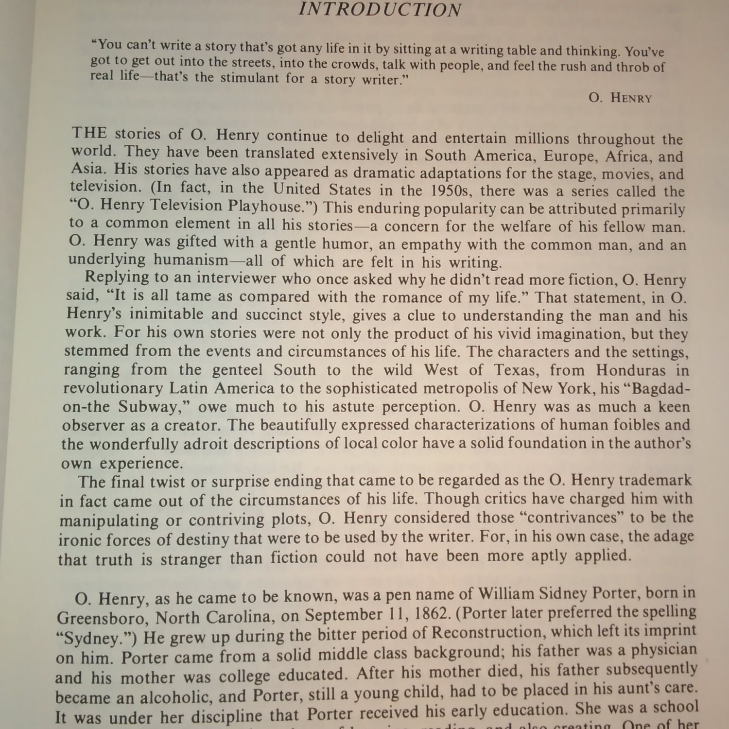 1979 William Sydney Porter O. Henry Collected Stories of O. | Etsy