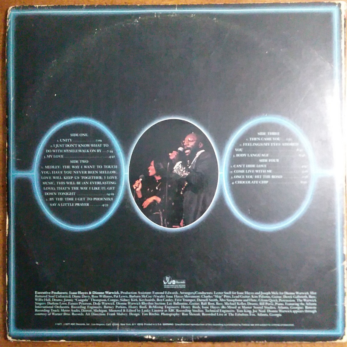 Isaac Hayes & Dionne Warwick - A Man and a Woman AB-996 Vinyl Record ...