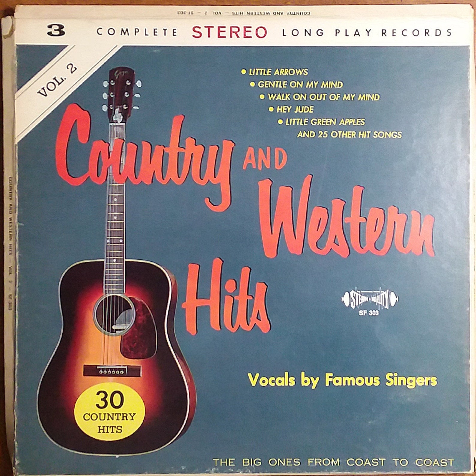 Various Artists - Country and Western Hits Vol. 2 SF-303 Vinyl Record ...