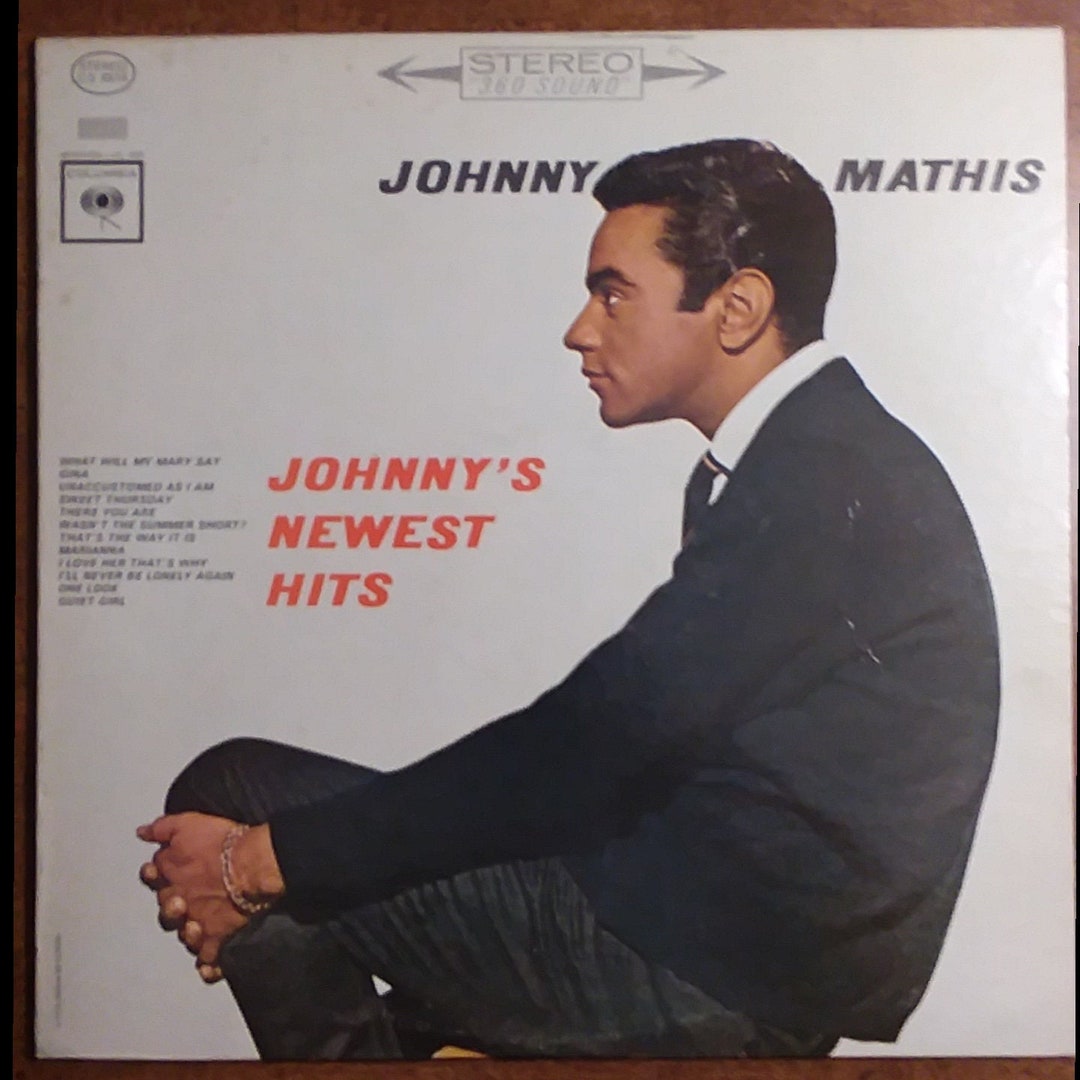 Johnny Mathis - Johnny's Newest Hits CS-8816 Vinyl Record LP 1963 - Etsy