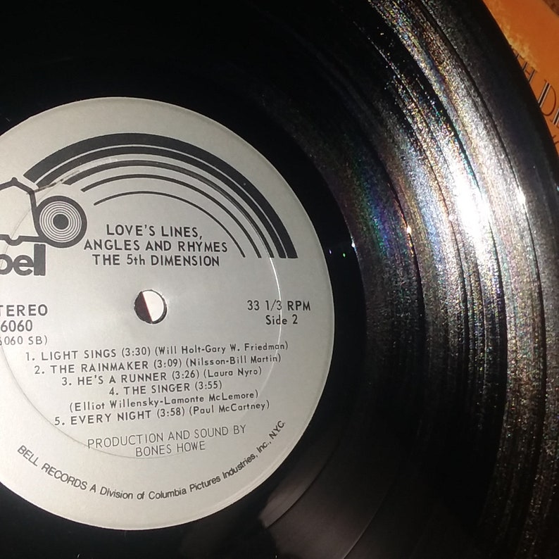 The 5th Dimension - Love's Lines, Angles and Rhymes BELL-6060 Vinyl ...