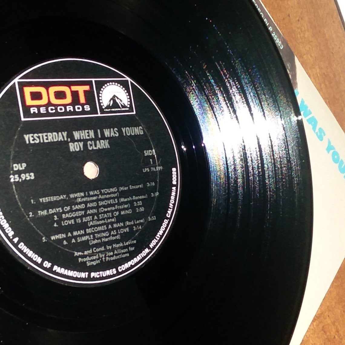 Roy Clark - Yesterday, When I Was Young DLP-25953 Vinyl Record LP 1973 ...