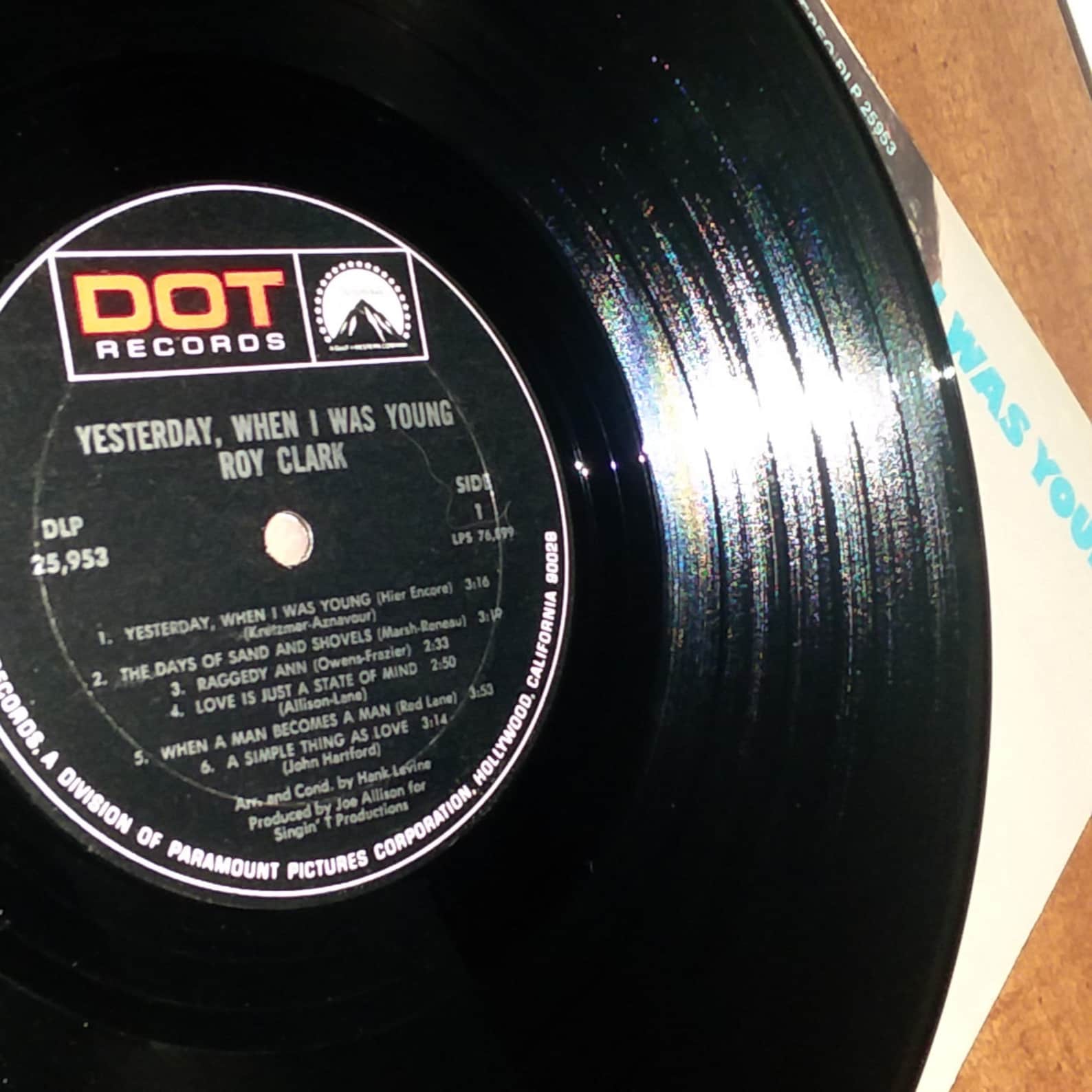 Roy Clark - Yesterday, When I Was Young DLP-25953 Vinyl Record LP 1973 ...