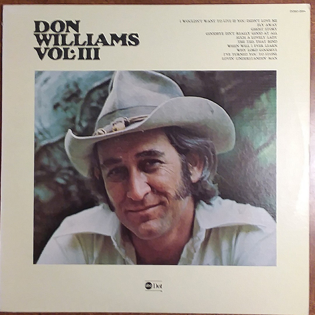 Don Williams - Vol. III DOSD-2004 Vinyl Record LP 1974 - Etsy