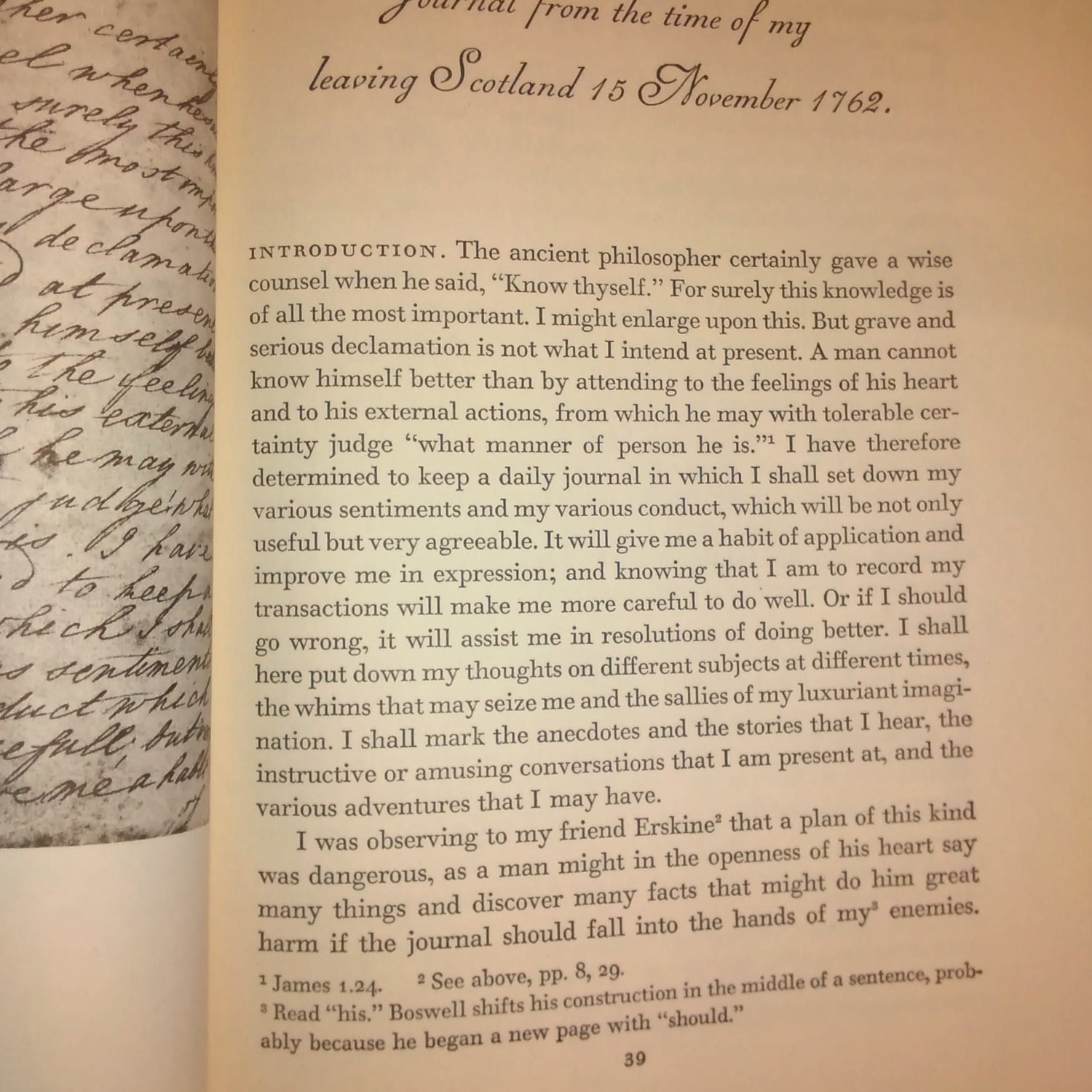 1950 First Edition James Boswell Boswell's London Journal 1762-1763 ...