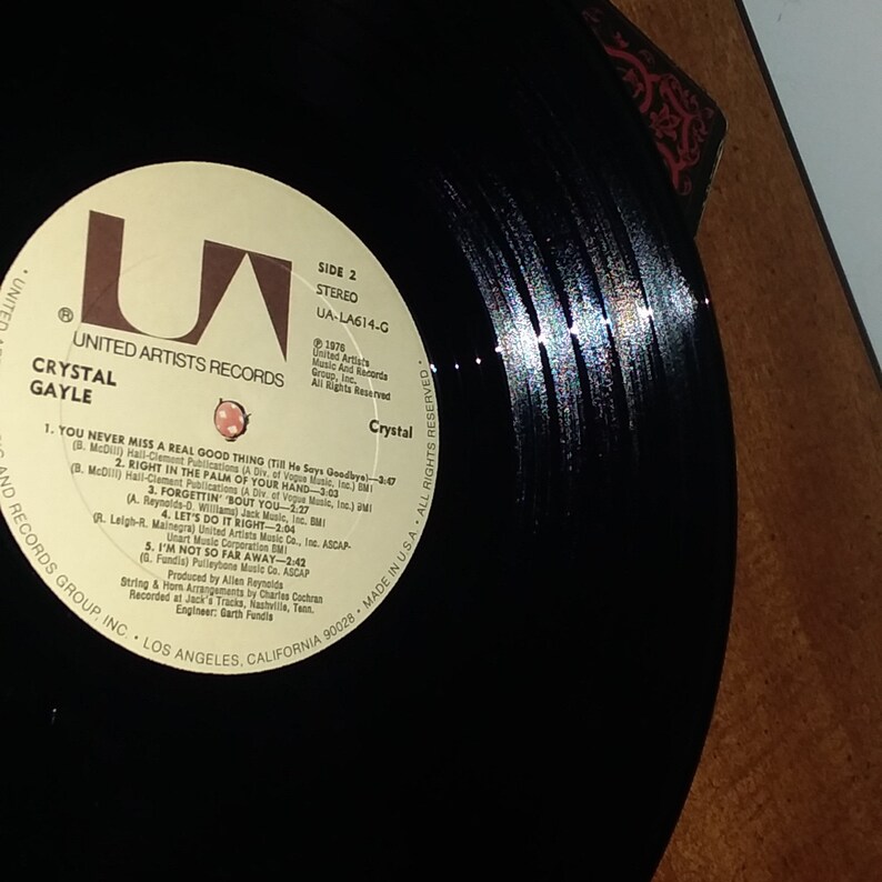 Crystal Gayle Crystal UA-LA614 Vinyl Record LP 1976 - Etsy