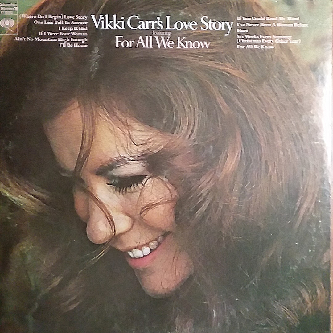 Vikki Carr's Love Story Featuring for All We Know BL-30662 Vinyl Record LP 1971 - Etsy