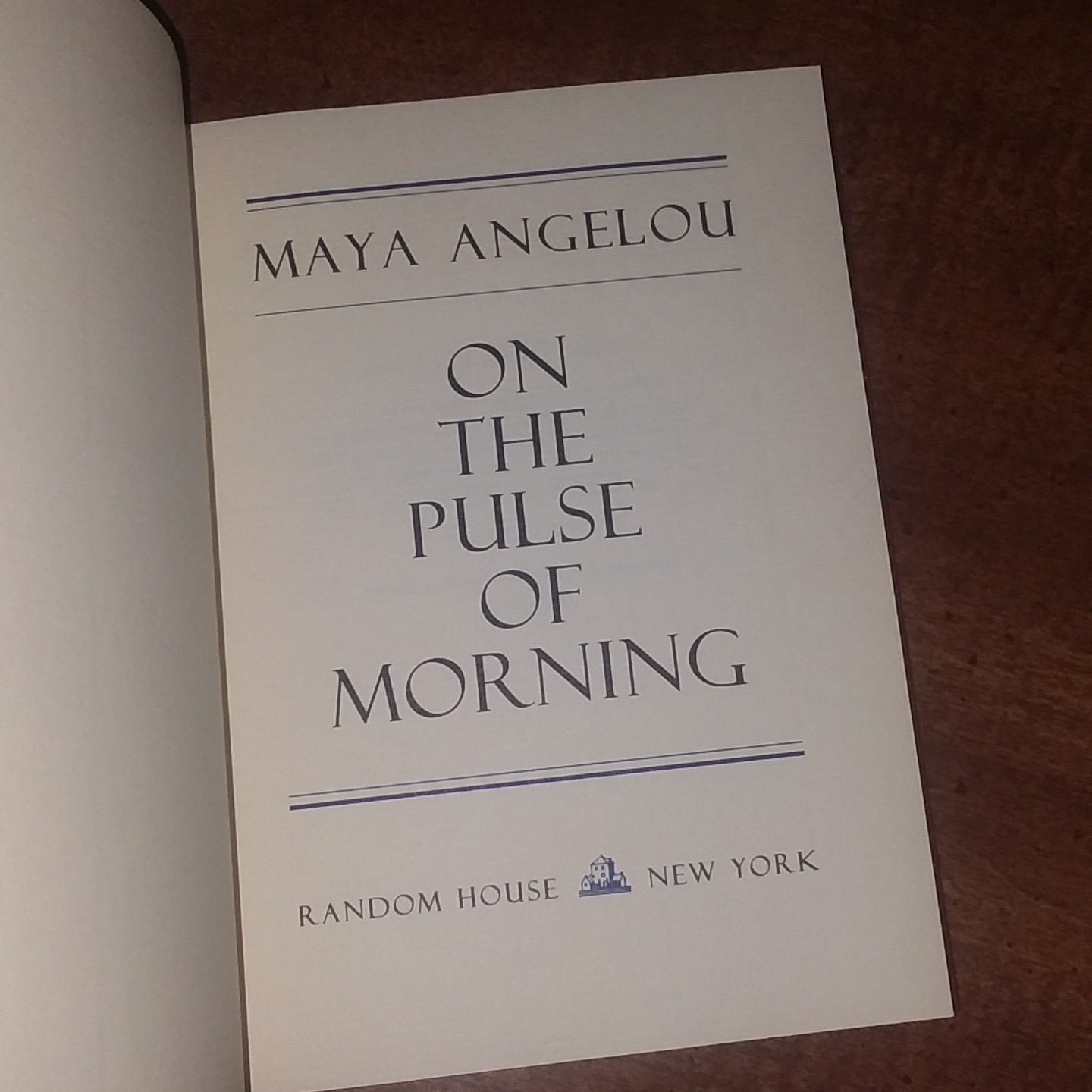 1993 Maya Angelou on the Pulse of Morning - Etsy