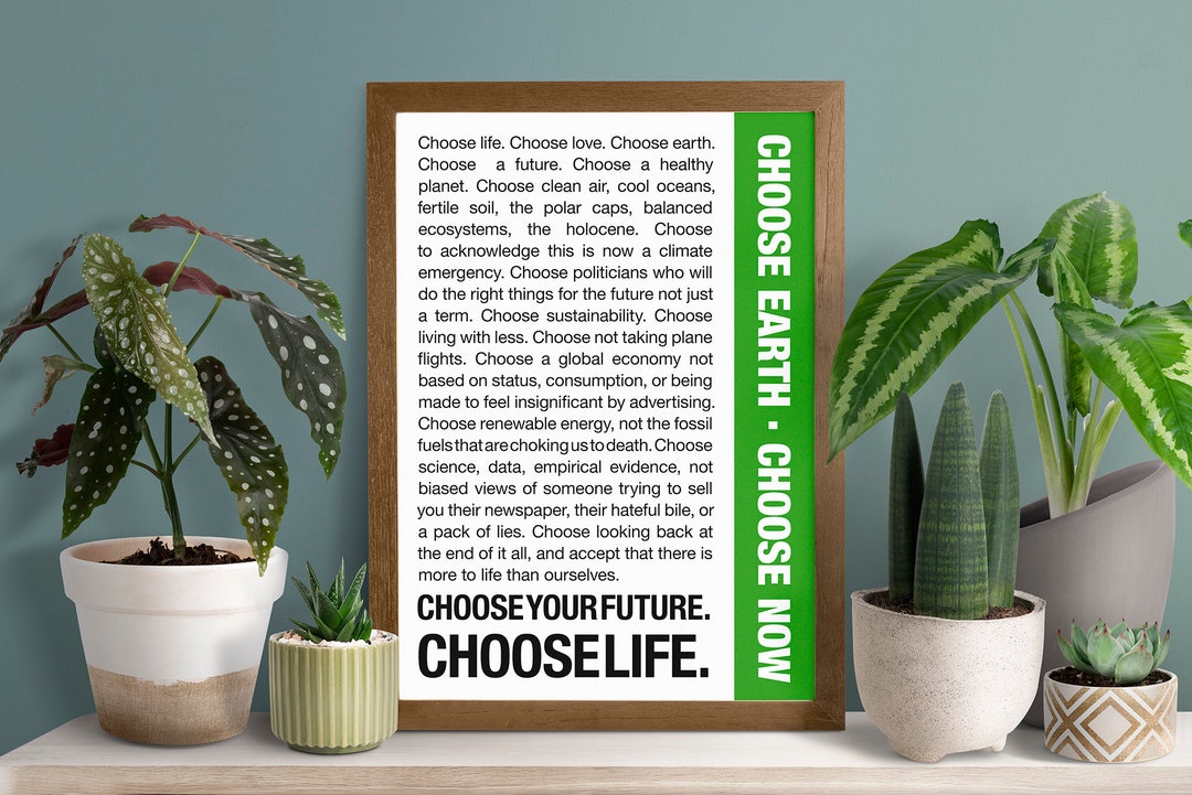 A3 Choose Earth Poster Inspired by the Infamous - Etsy