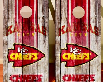 Chiefs cornhole | Etsy