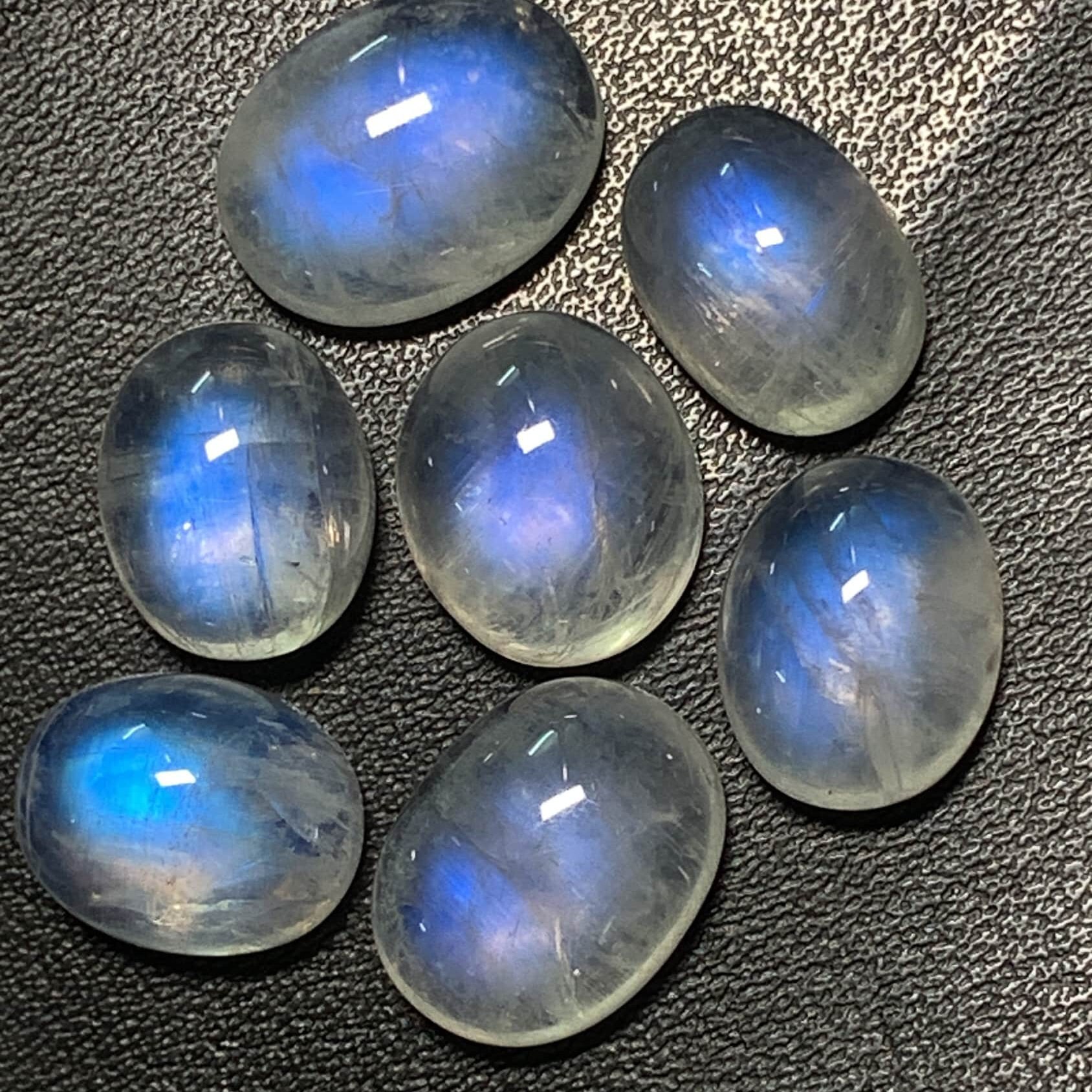 Blue Flashy 5A Quality Natural Rainbow Moonstone, Rare Moonstone 10x12 ...