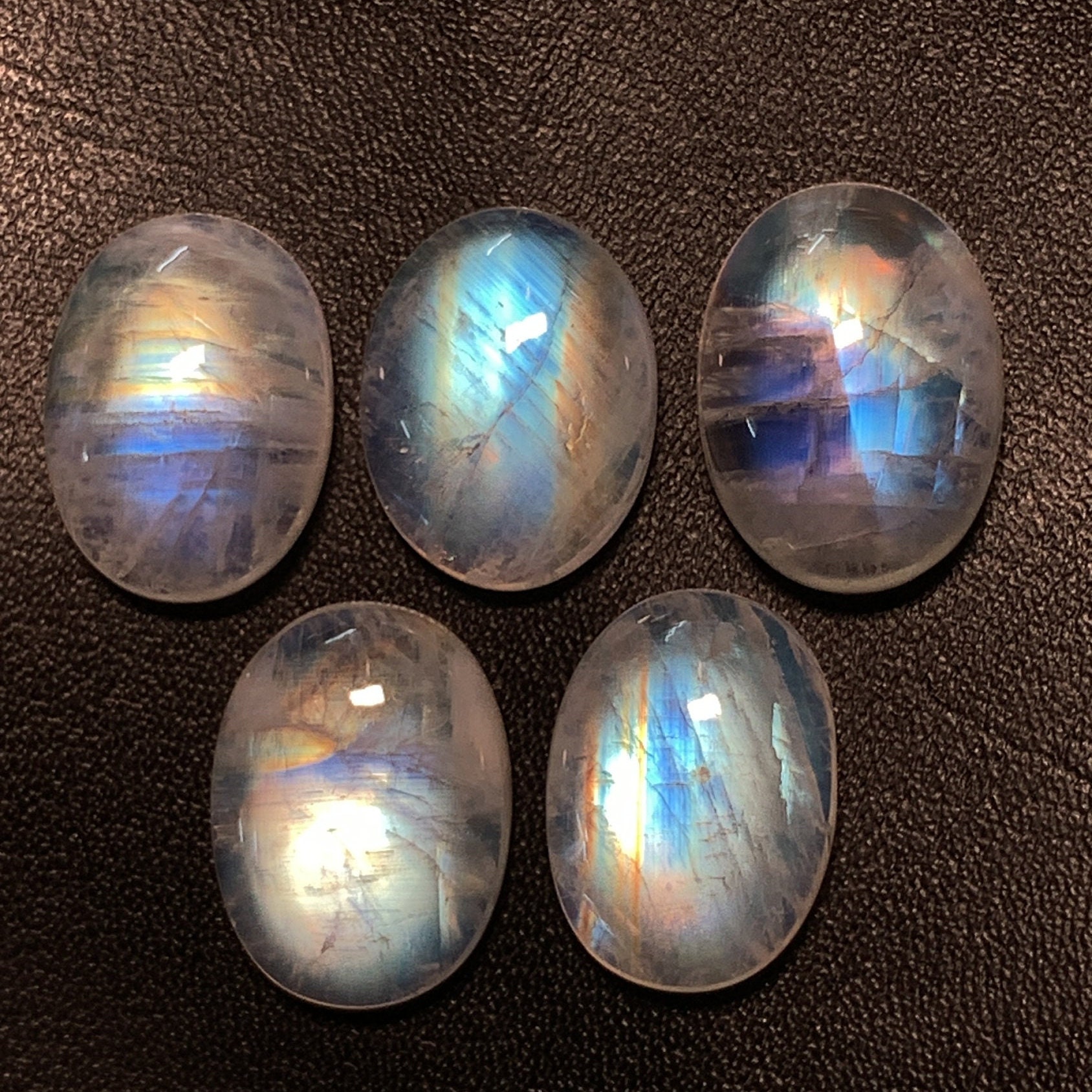 Amazing 5A Quality Natural Multi Fire Rainbow Moonstone, Rare Moonstone ...
