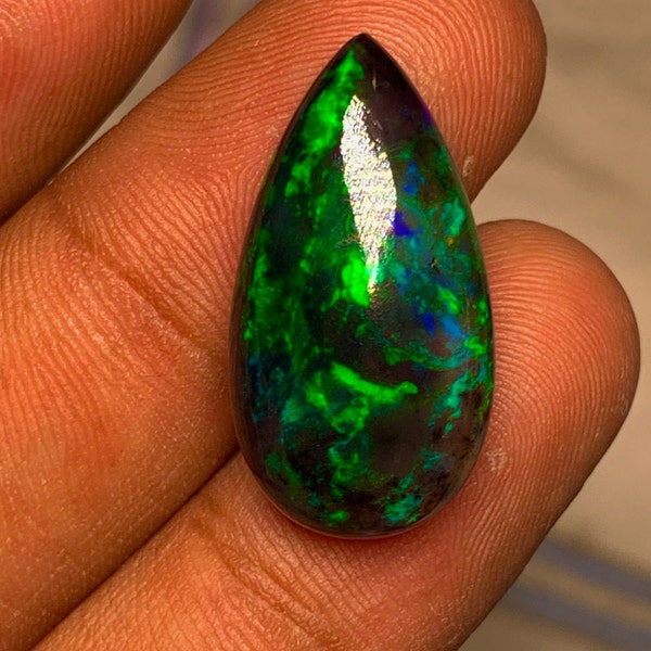 Blue Ethiopian Opal Ring - Etsy