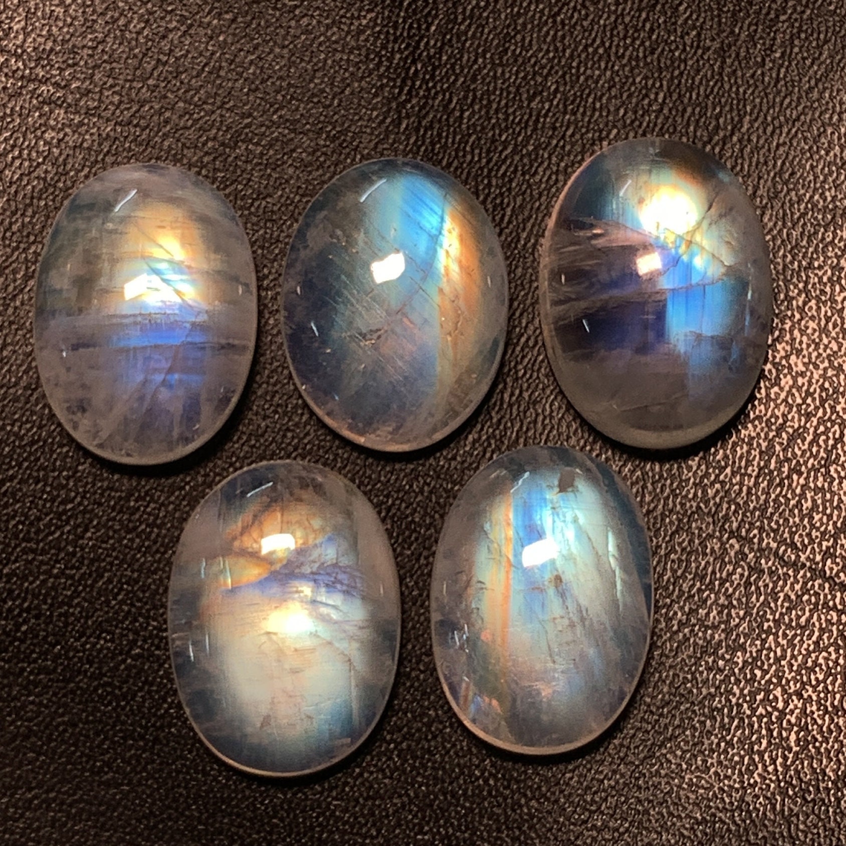 Amazing 5A Quality Natural Multi Fire Rainbow Moonstone, Rare Moonstone ...