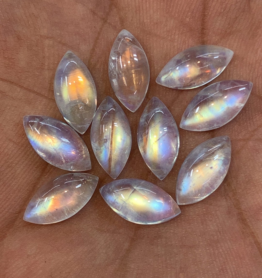 Lots of Gorgeous 6A Quality Multi Fire Rainbow Moonstone, Unbelievable ...
