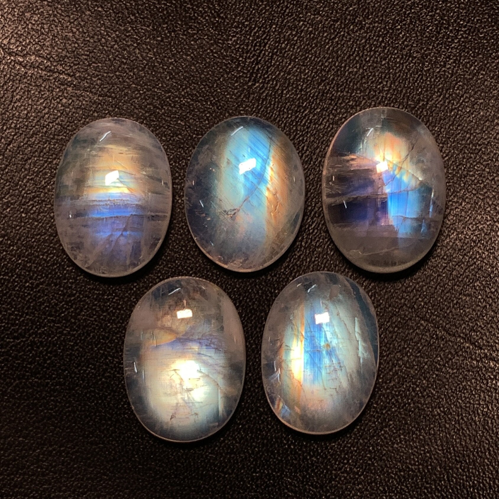 Amazing 5A Quality Natural Multi Fire Rainbow Moonstone, Rare Moonstone ...