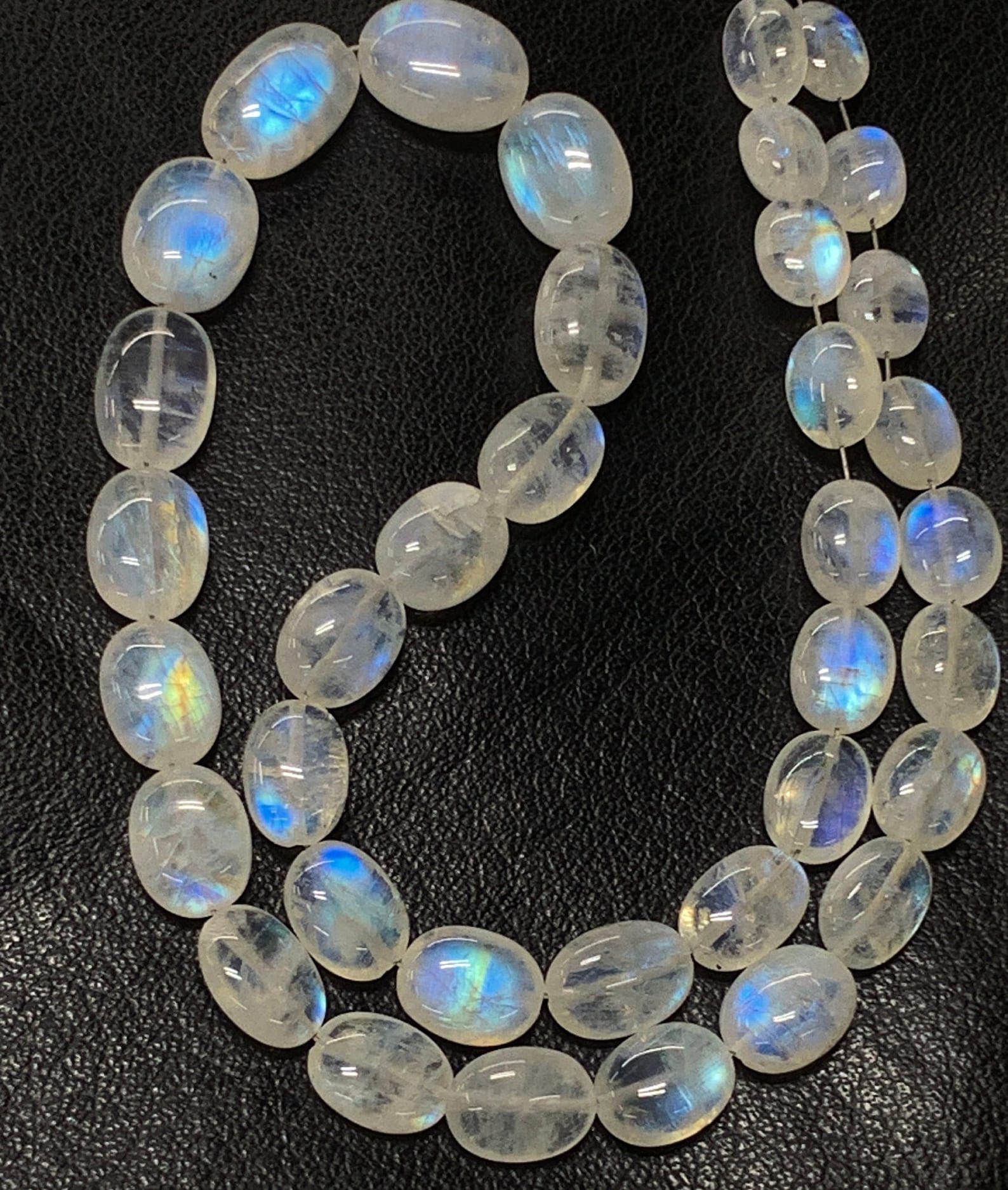 Gorgeous Multi Fire Rainbow Moonstone Strands Beads, Oval Shape Smooth ...