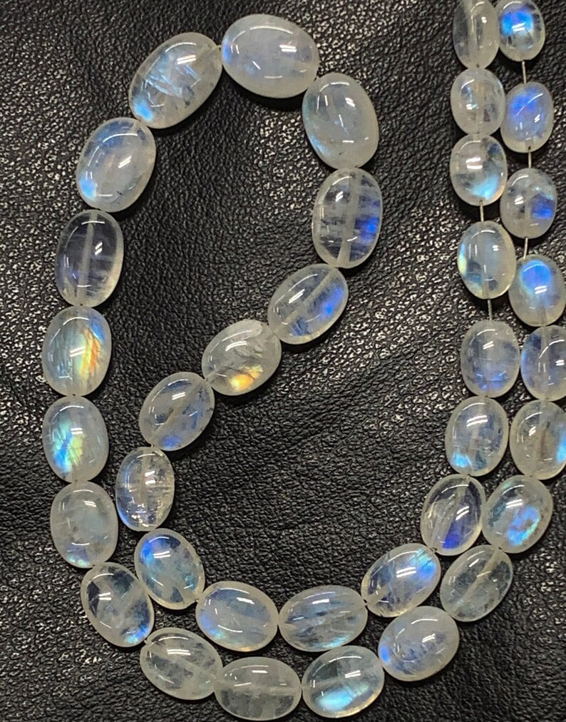 Gorgeous Multi Fire Rainbow Moonstone Strands Beads, Oval Shape Smooth Polish Briolette Drill ...