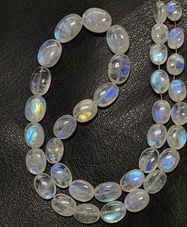 Gorgeous Multi Fire Rainbow Moonstone Strands Beads, Oval Shape Smooth Polish Briolette Drill ...