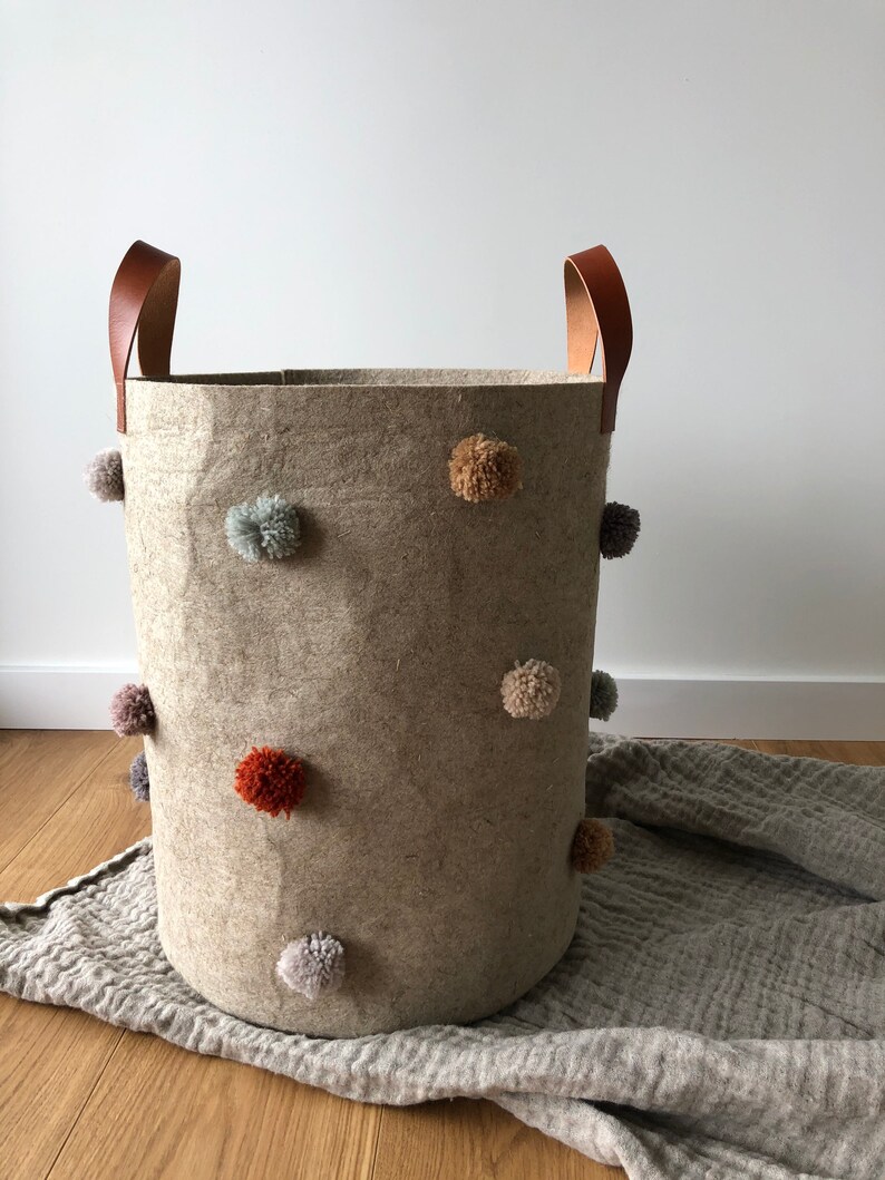 Toy storage basket Dog toy felt box | Etsy