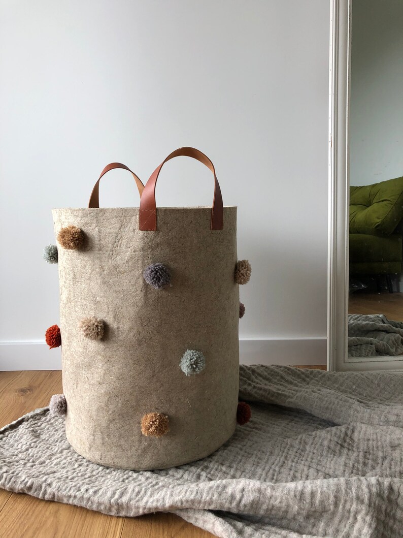 Toy storage basket Dog toy felt box | Etsy