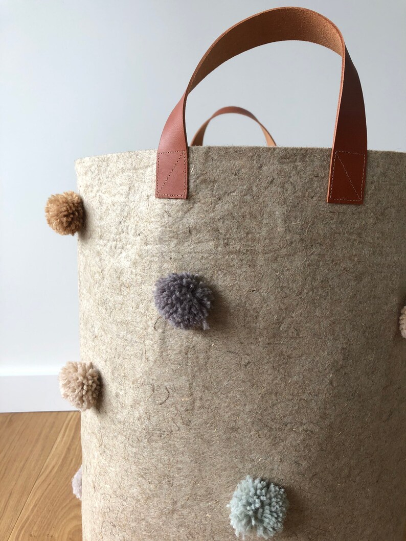 Toy storage basket Dog toy felt box | Etsy
